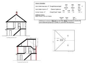 Loft Conversion Drawings Volume Calculation